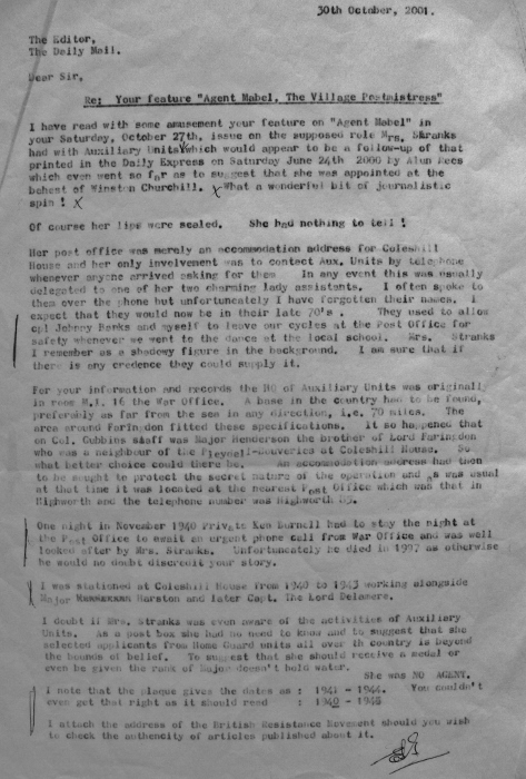 Evidence for the roll of Mabel Stranks | British Resistance Archive ...